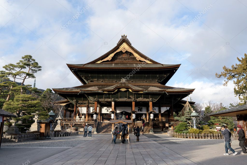 Zenko-ji is a Buddhist temple located in Nagano, Japan. – Stock ...