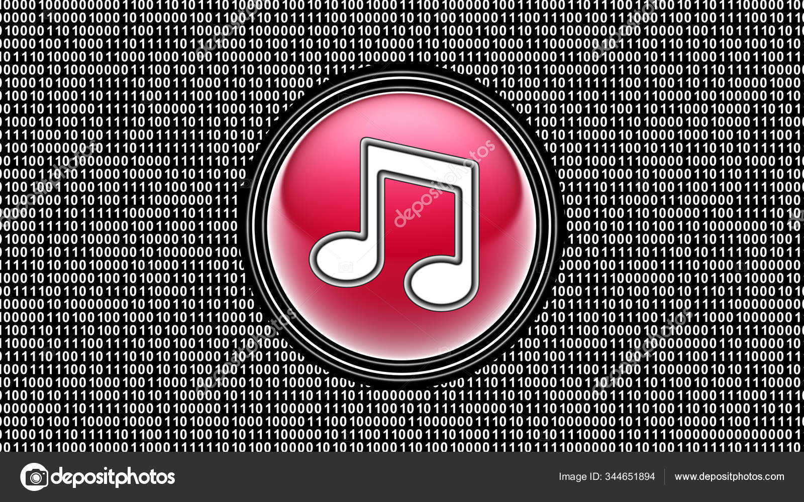 Musical Note Binary Code Array Bits Screen Illustration — Stock Photo ... Musical Note Binary Code Array Bits Screen Illustration — Stock Photo ...