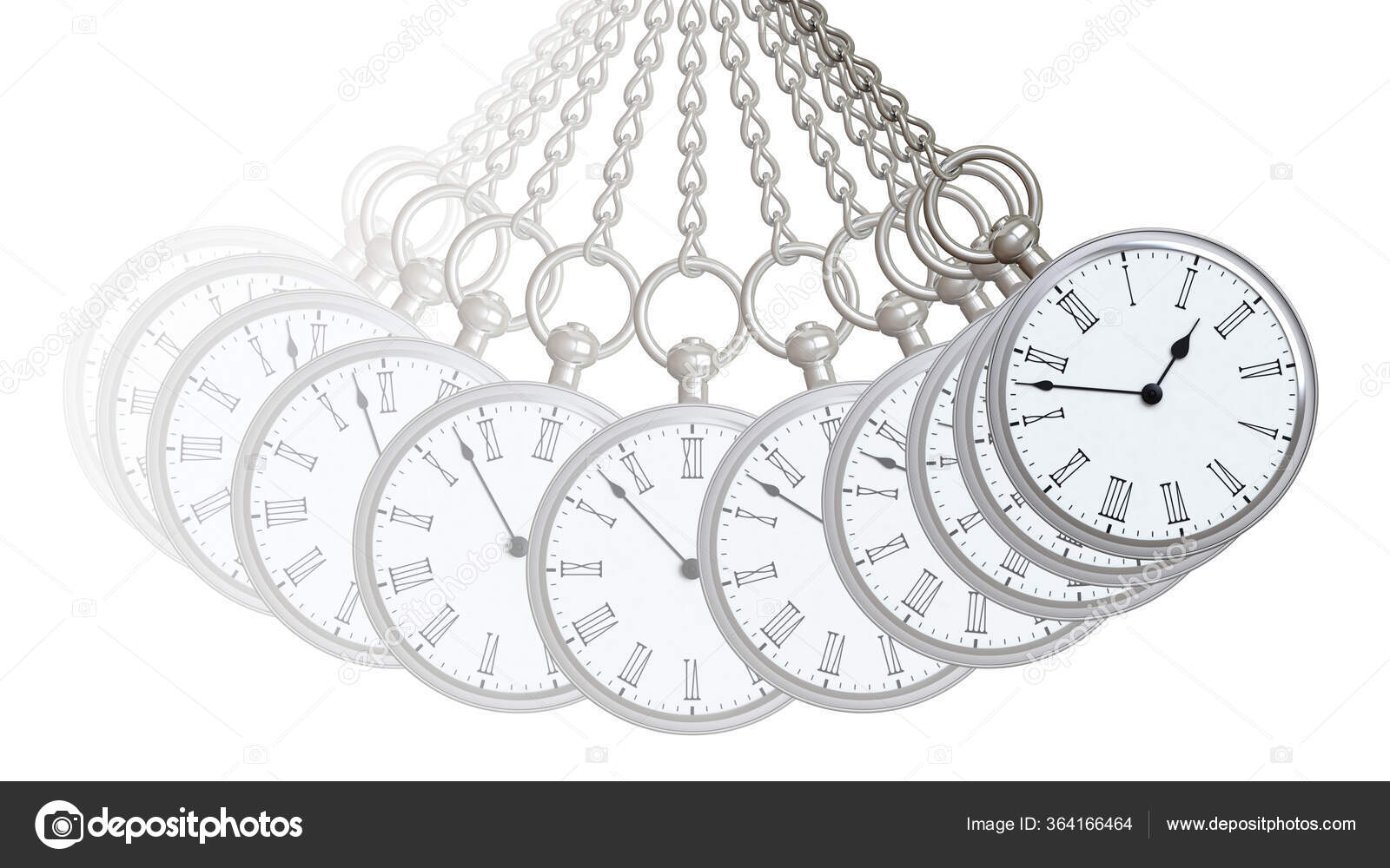 Pocket Watch White Background Illustration ⬇ Stock Photo, Image by ...