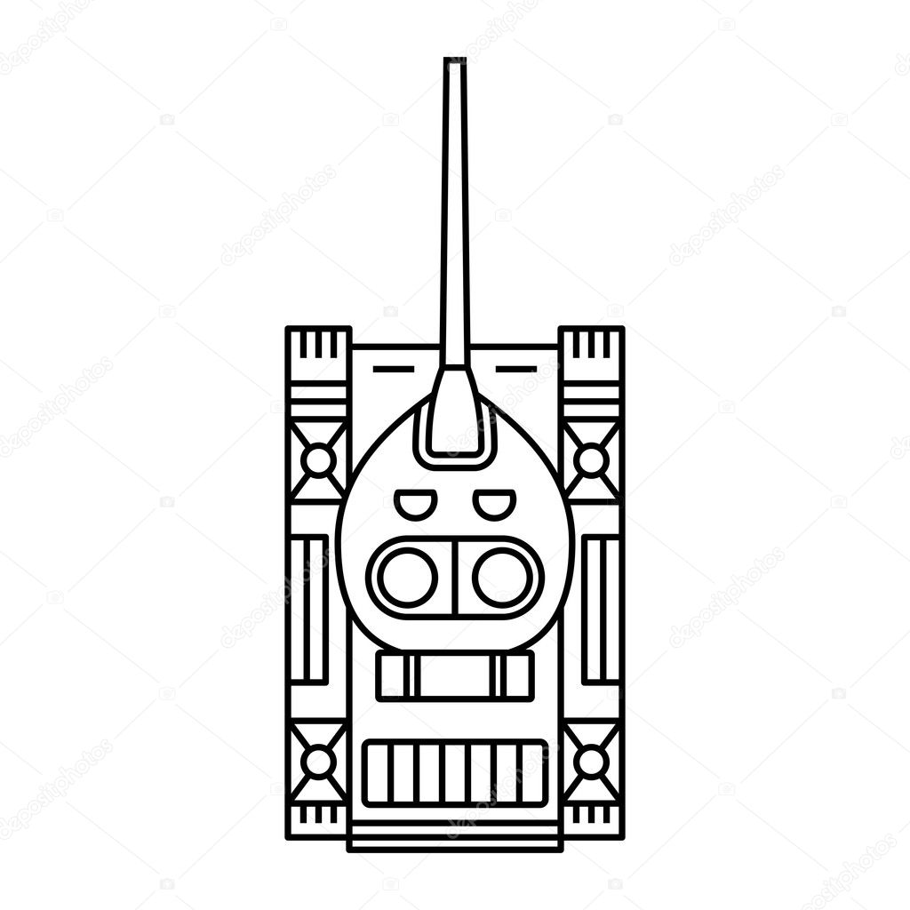 Tank (top view) Stock Vector by ©Den.Barbulat 125501638