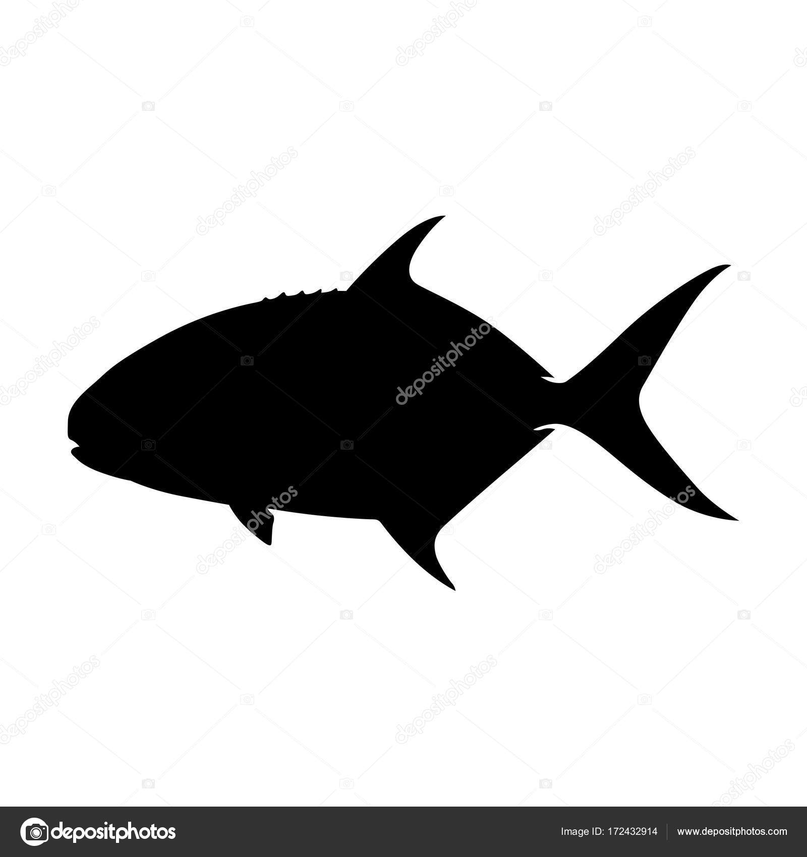 Icono de Pompano (Trachinotus) Vector de stock por ©Den.Barbulat 172432914
