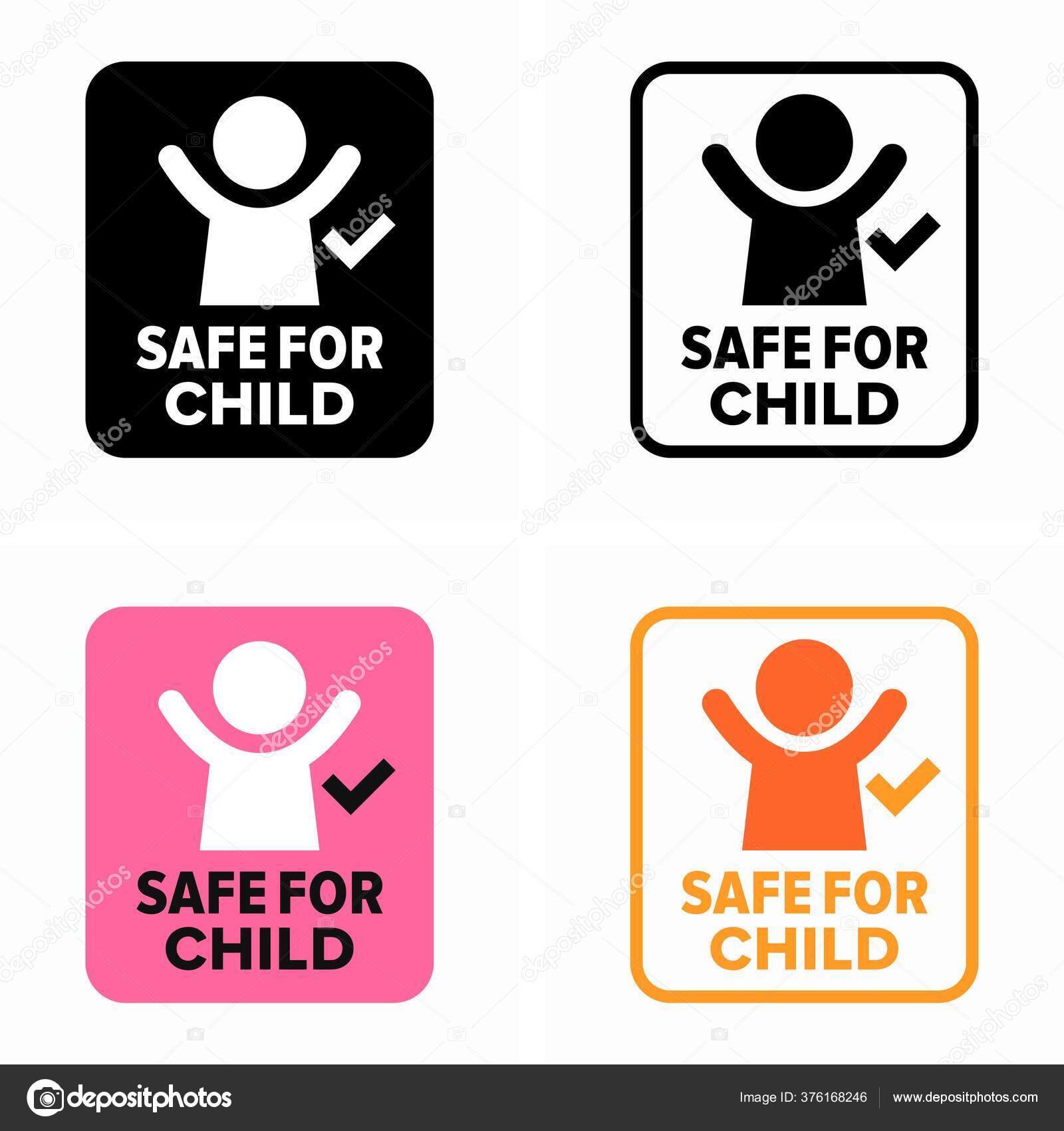 Safe Child Information Sign Stock Vector Image by ©Den.Barbulat #376168246