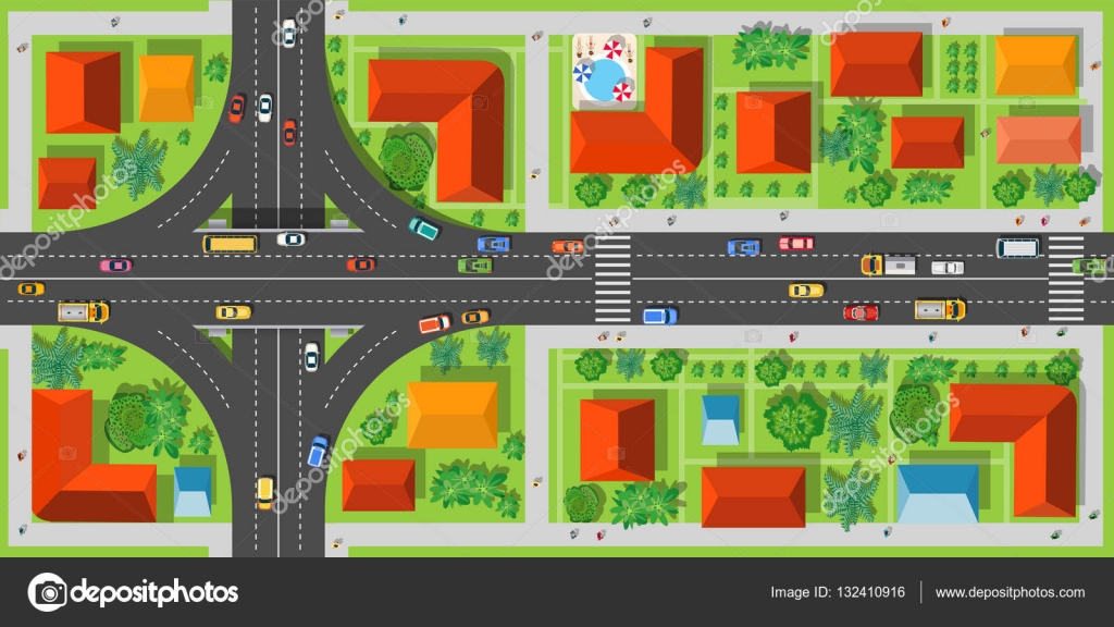 Highway junction roads Stock Vector Image by ©alexzel21 #132410916