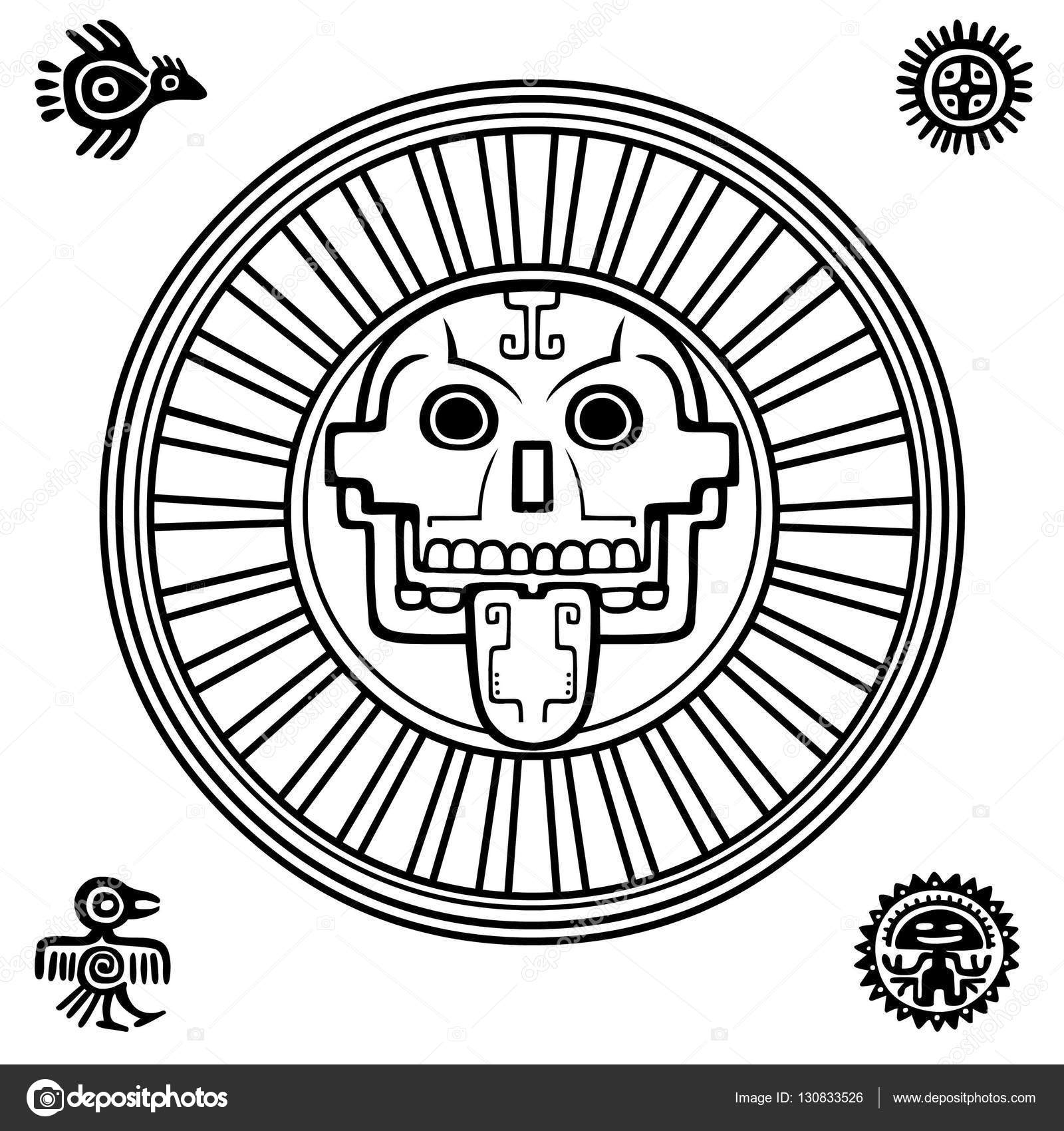 Native American Sun Symbol Drawing
