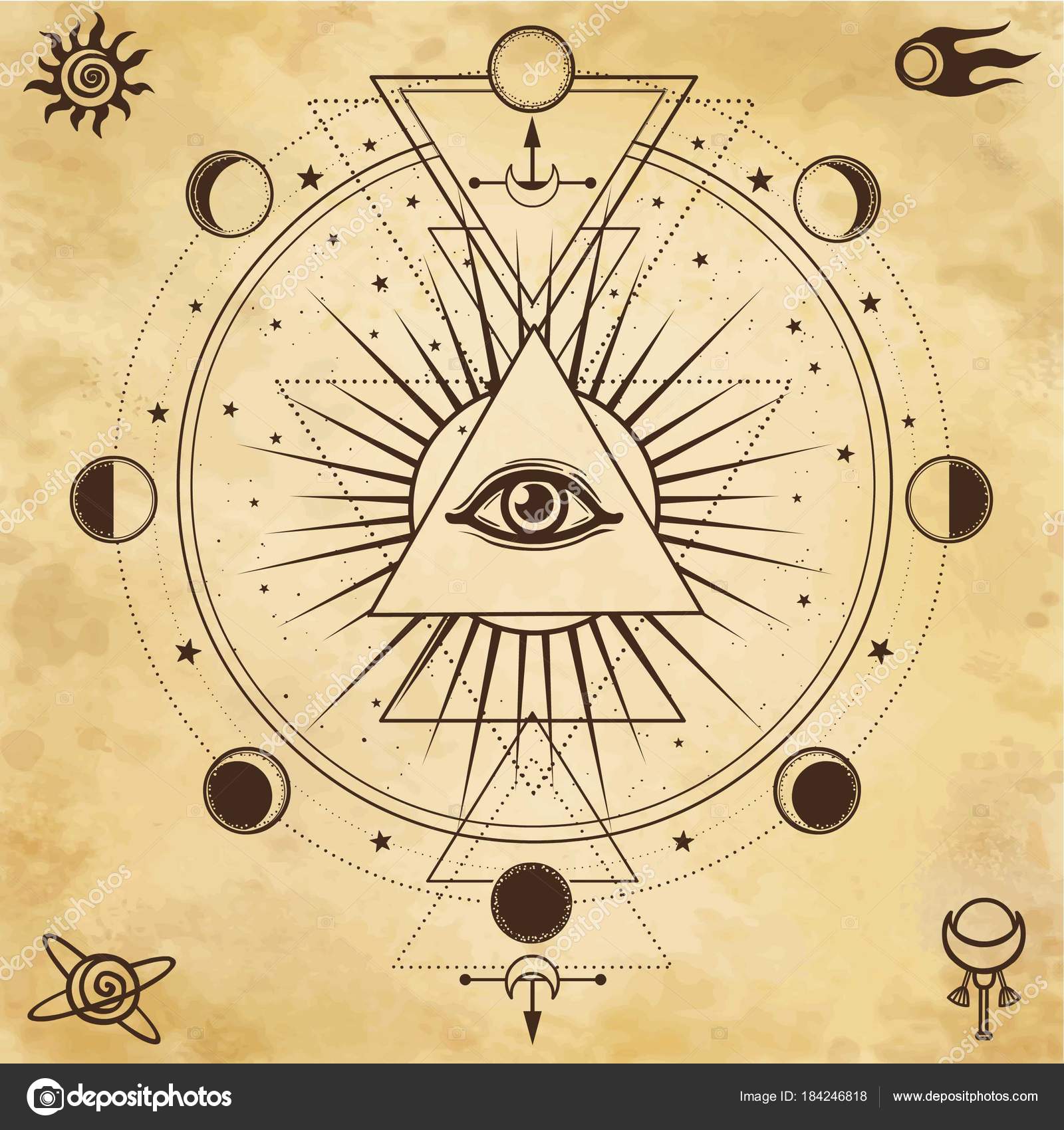 All Seeing Eye Pyramid Wallpaper