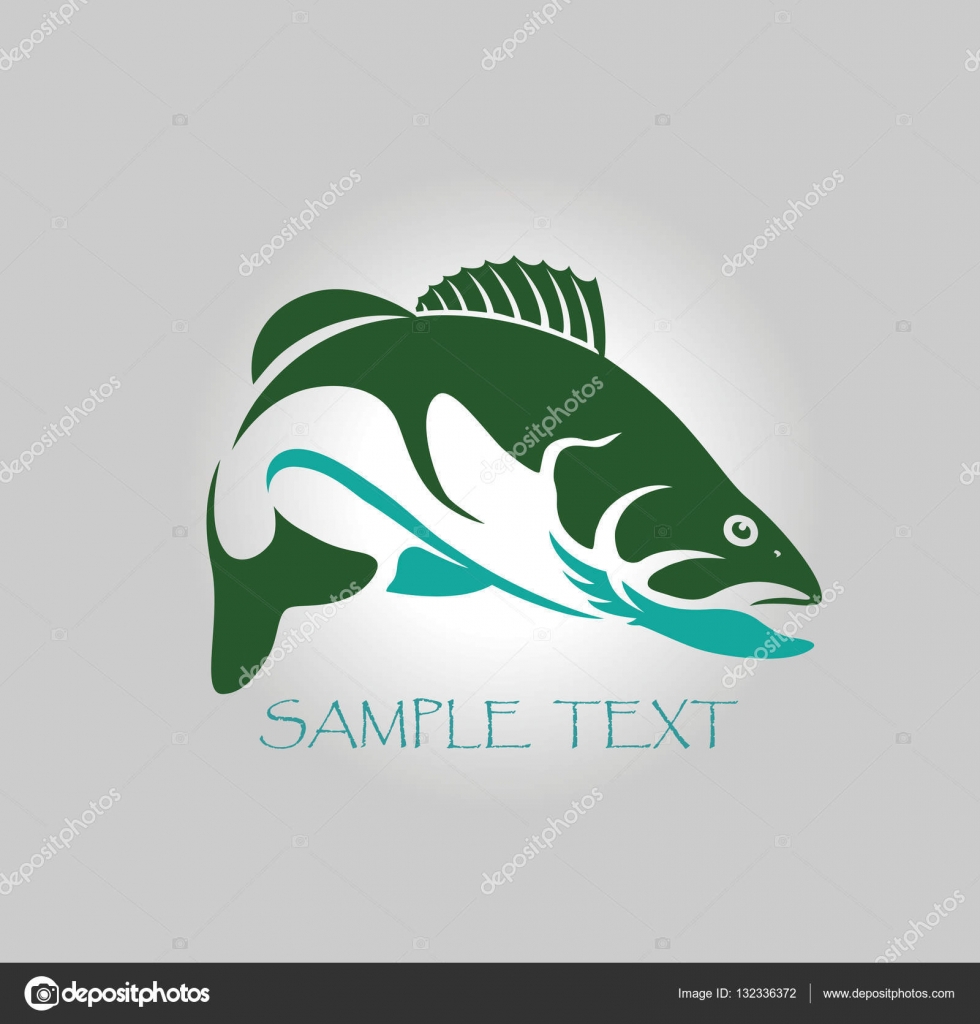 Green walleye fish Stock Vector by ©kvasay 132336372