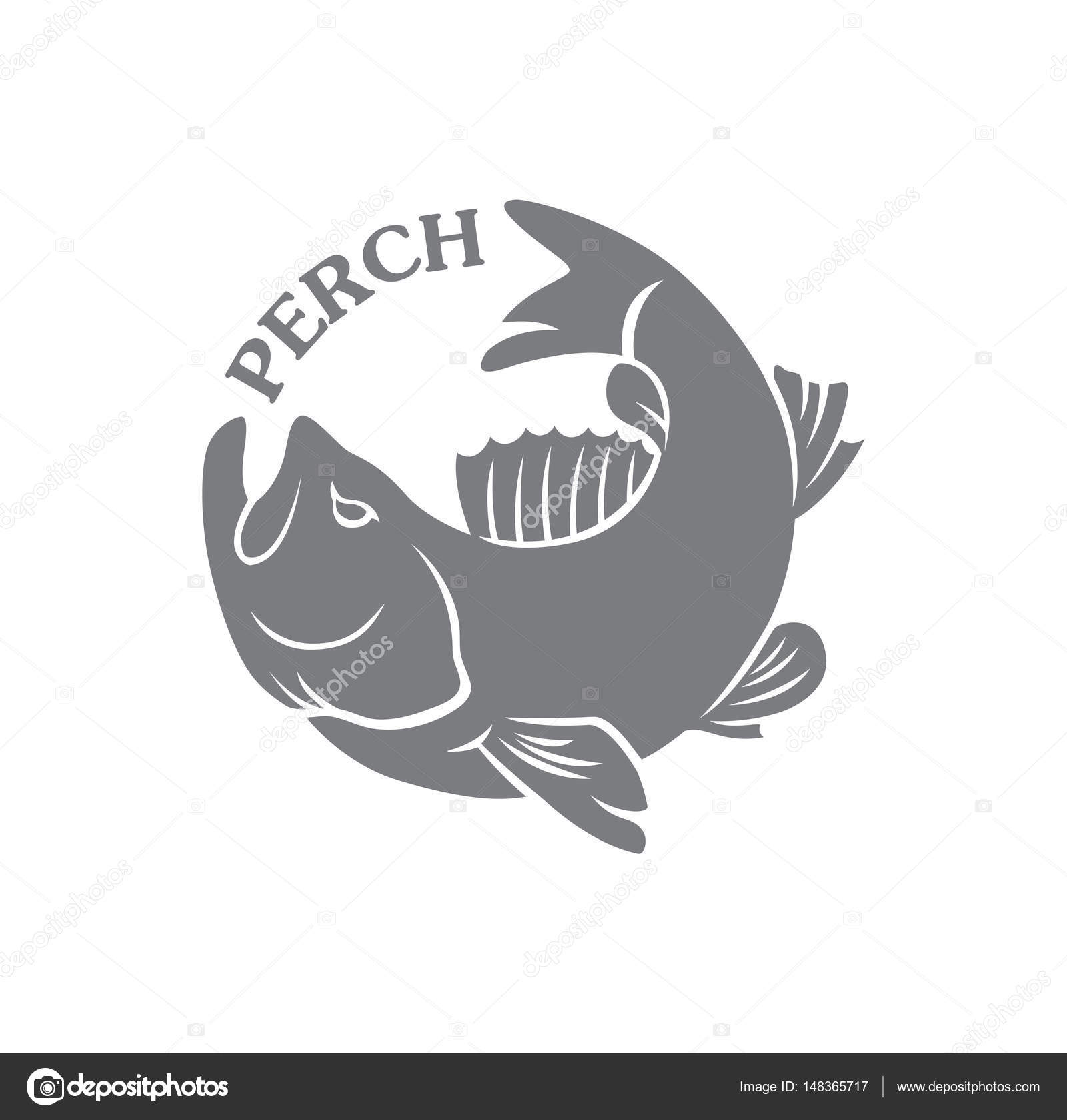 Perch fish for logo — Stock Vector © kvasay #148365717