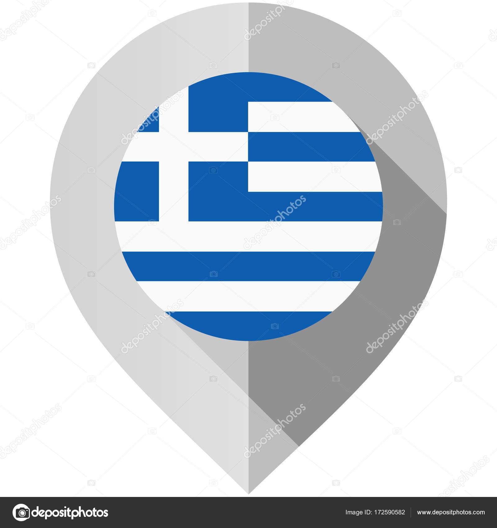 Marker with flag for map Stock Vector Image by ©ecelop #172590582