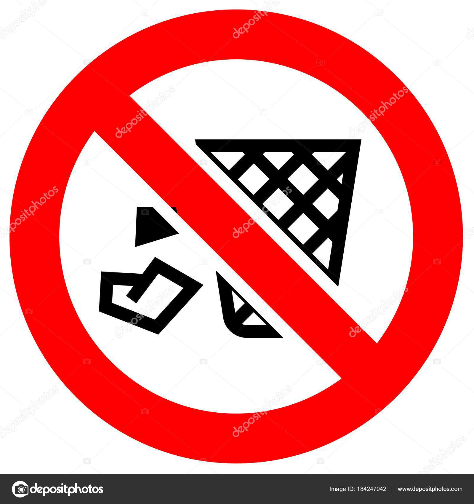 Prohibición señal roja Vector de stock #184247042 de ©ecelop