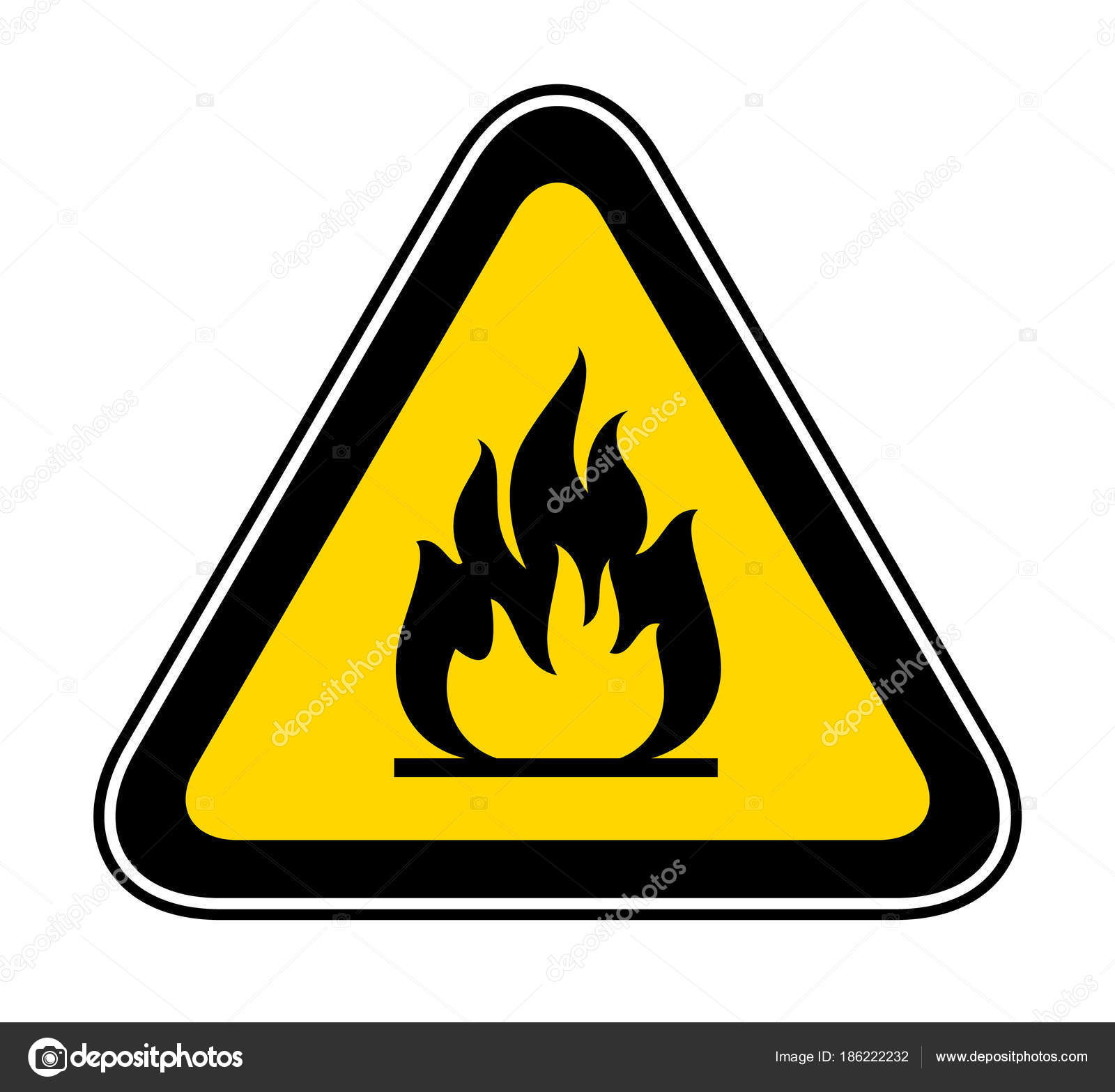 Triangular Warning Hazard Symbol Stock Vector Image by ©ecelop #186222232