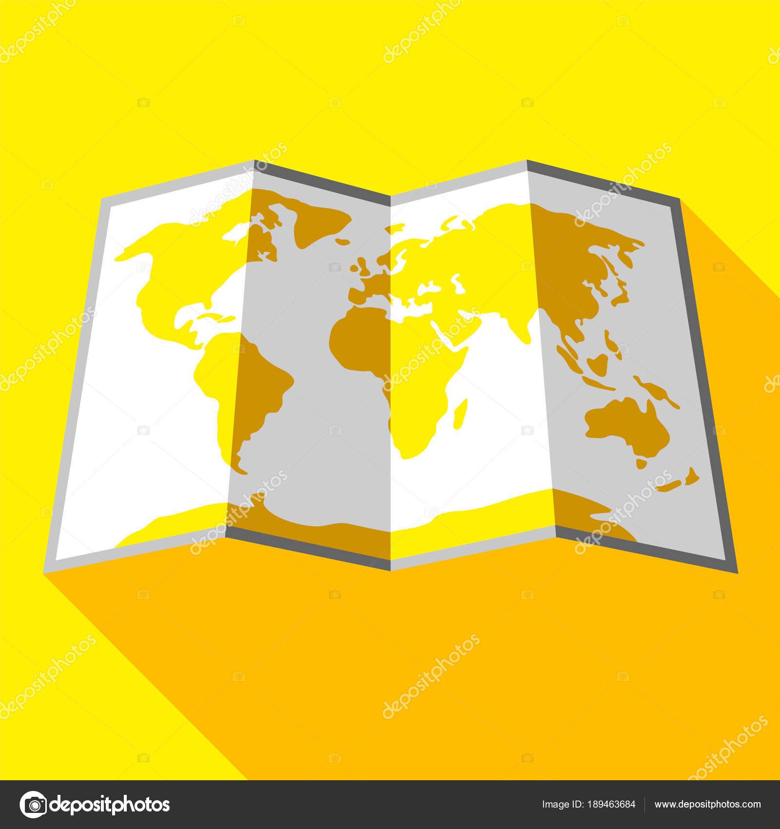 Mapa de colores brillantes Vector de stock #189463684 de ©ecelop