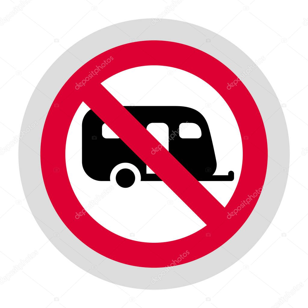 Signo prohibido, pegatina redonda moderna Vector de Stock de ©ecelop ...