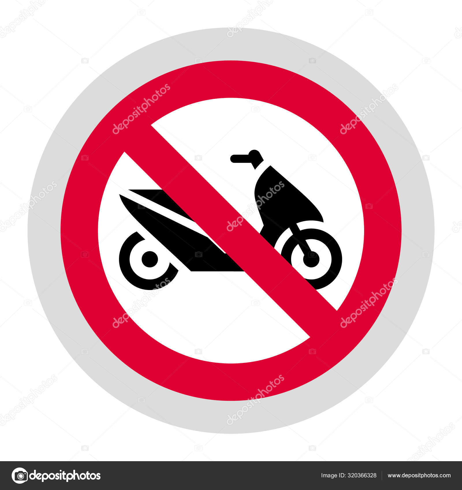 Forbidden sign, modern round sticker Stock Vector by ©ecelop 320366328