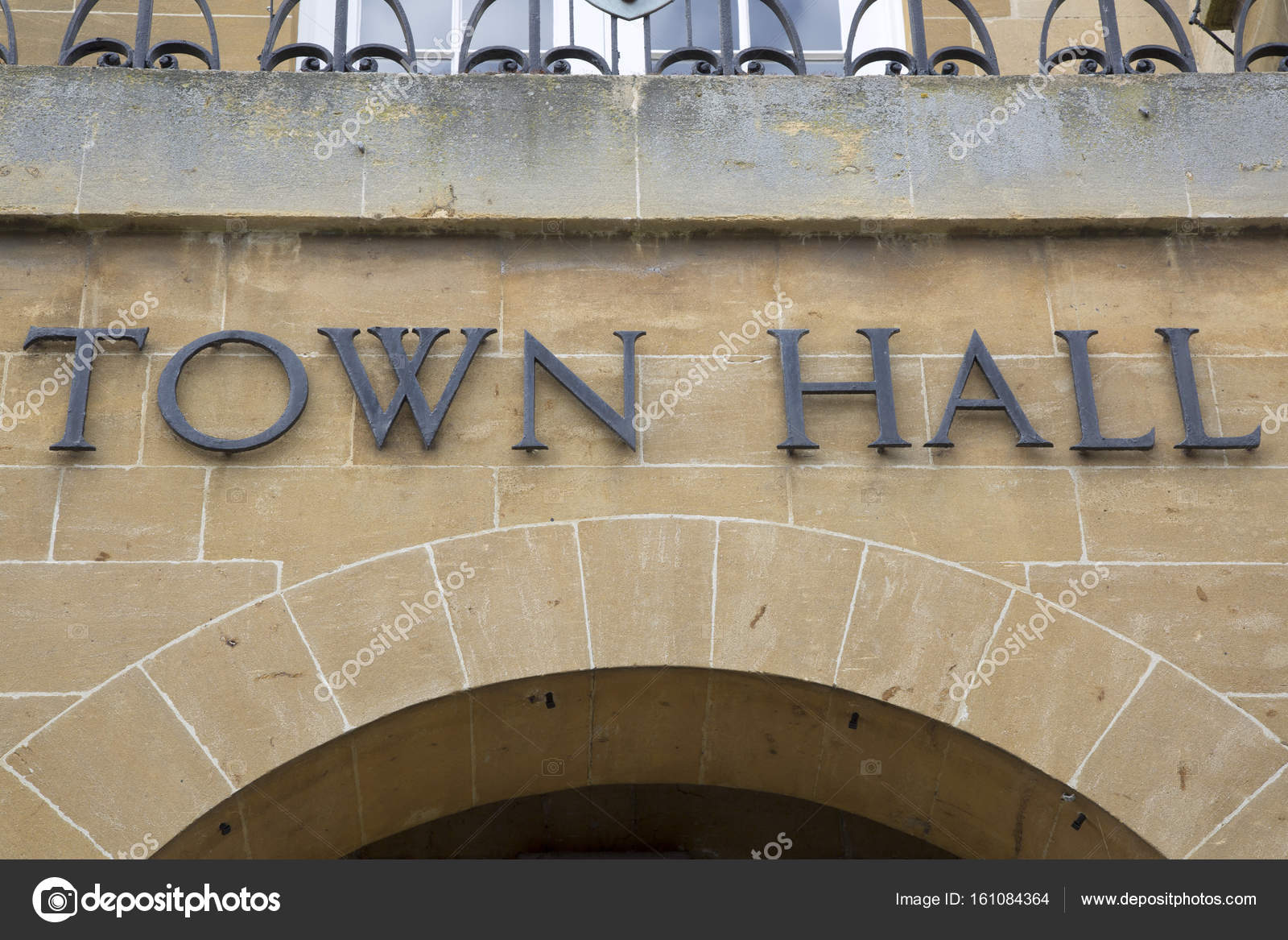 Town Hall Sign Stock Photo by ©kevers 161084364