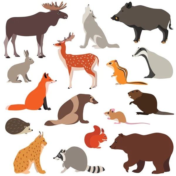 295 North american animals Vectors - Free & Royalty-free North american ...