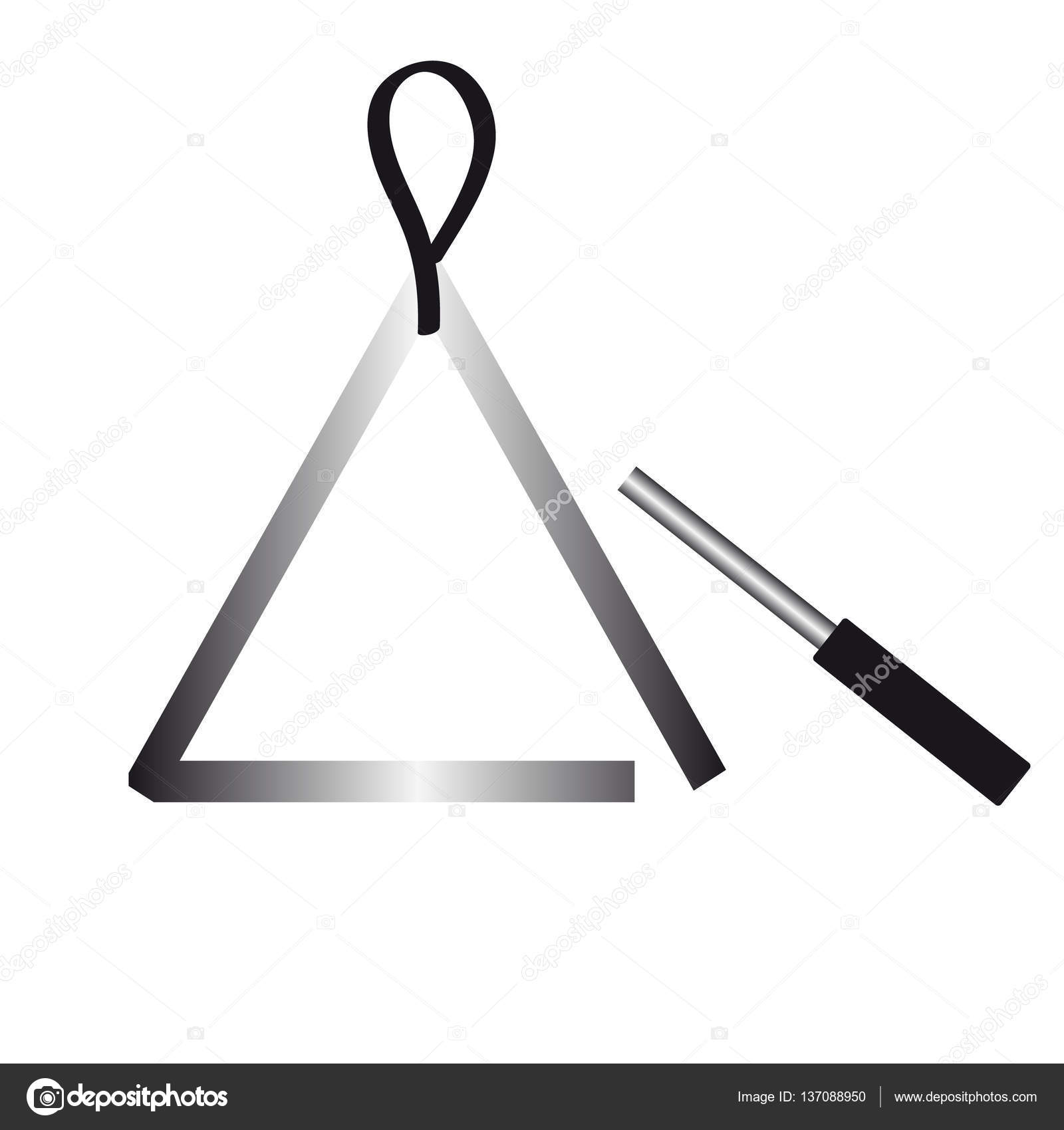 Cartoon Triangle Instrument
