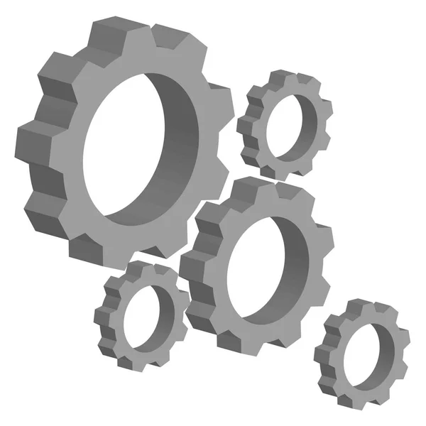 Gears engineering design Stock Vector Image by ©yupiramos #122754174
