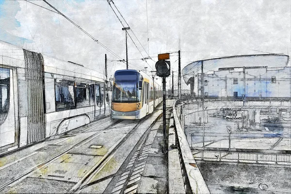 Manchester trams Stock Photos, Royalty Free Manchester trams Images ...