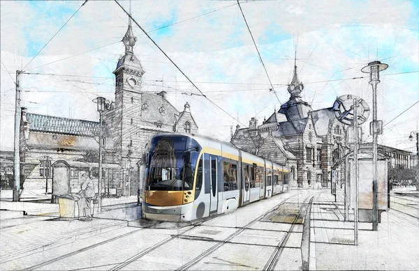 Manchester trams Stock Photos, Royalty Free Manchester trams Images ...