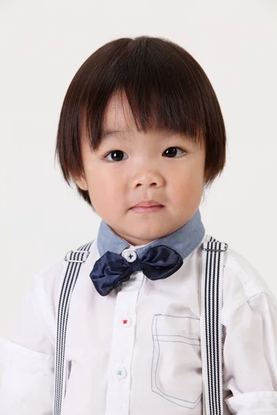Portrait Cute Chinese Little Boy Posing Studio — Stock Photo © eskaylim ...