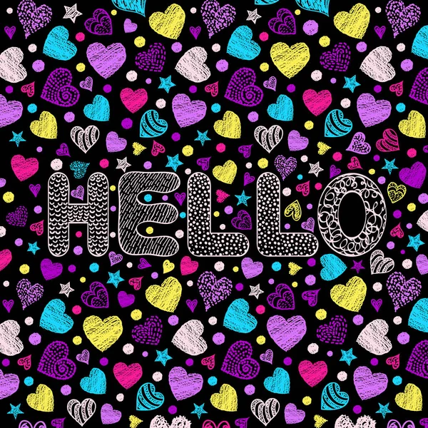 Hello black Vector Art Stock Images | Depositphotos