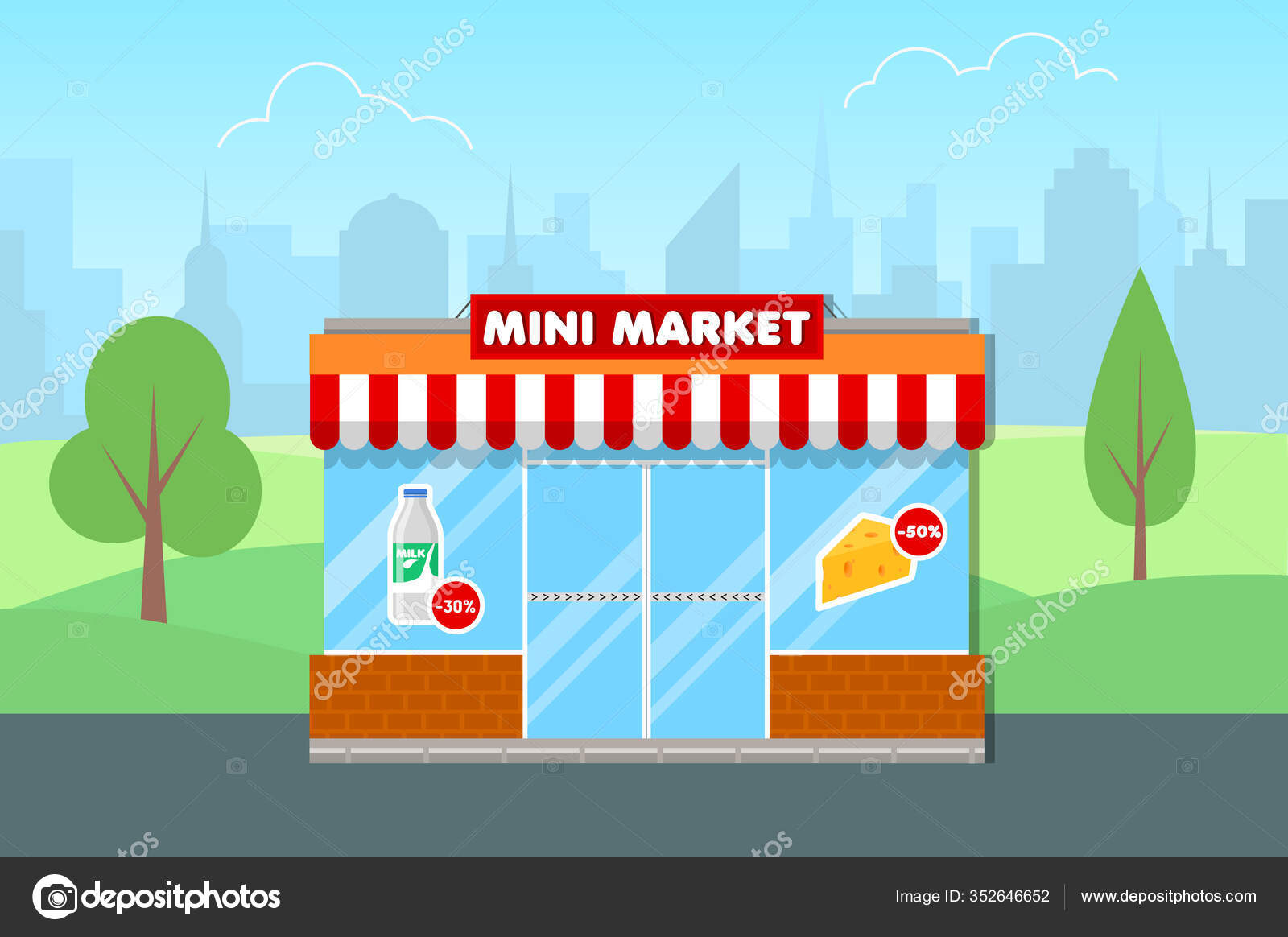 Mini Market Clipart