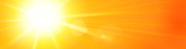 Vibrant hot summer sun with lens flare Stock Vector by ©wenani 9461020