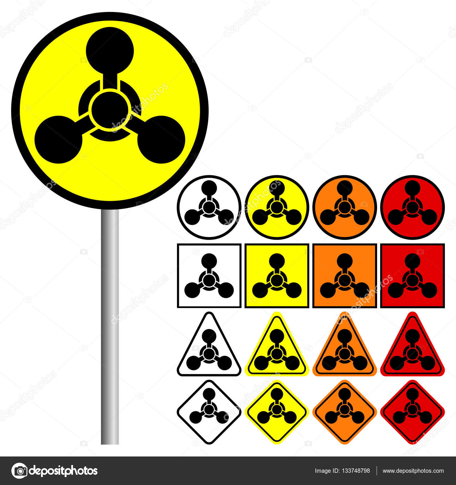 Chemical Weapon Symbol Chemical Weapon Symbol Stock Vector.