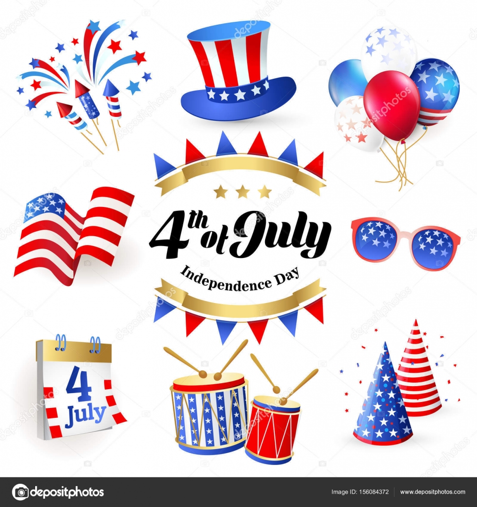 4th July - Independence day of United States of America - festive ...