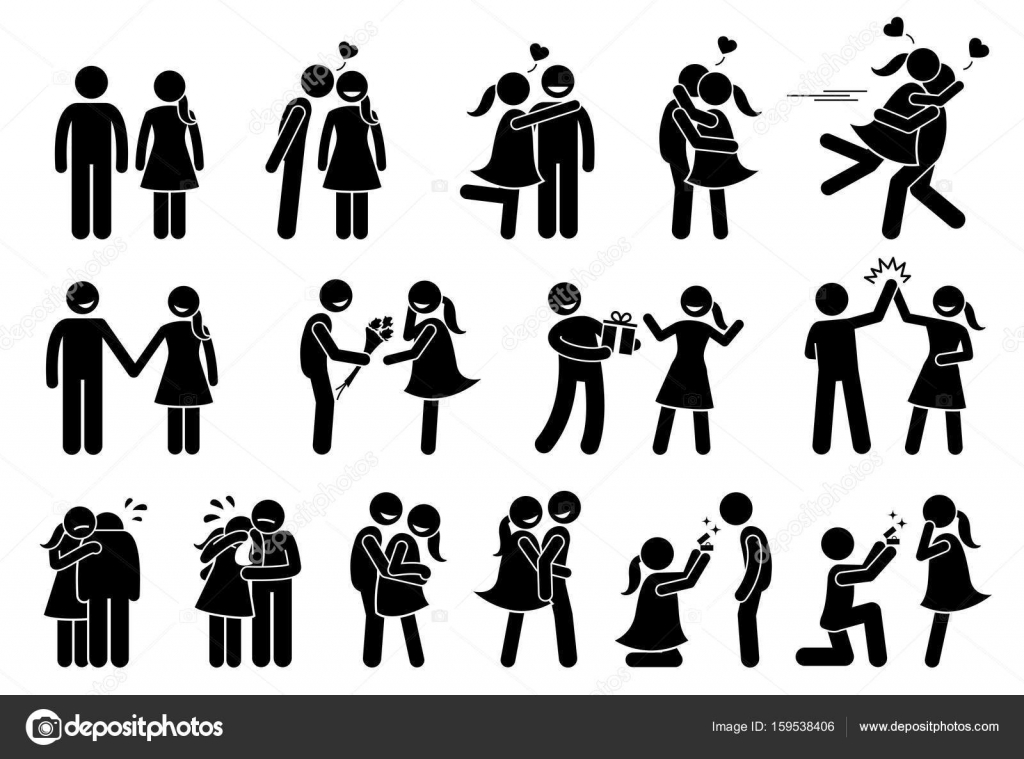 Happy Couple and Lover. Stock Vector Image by ©leremy #159538406