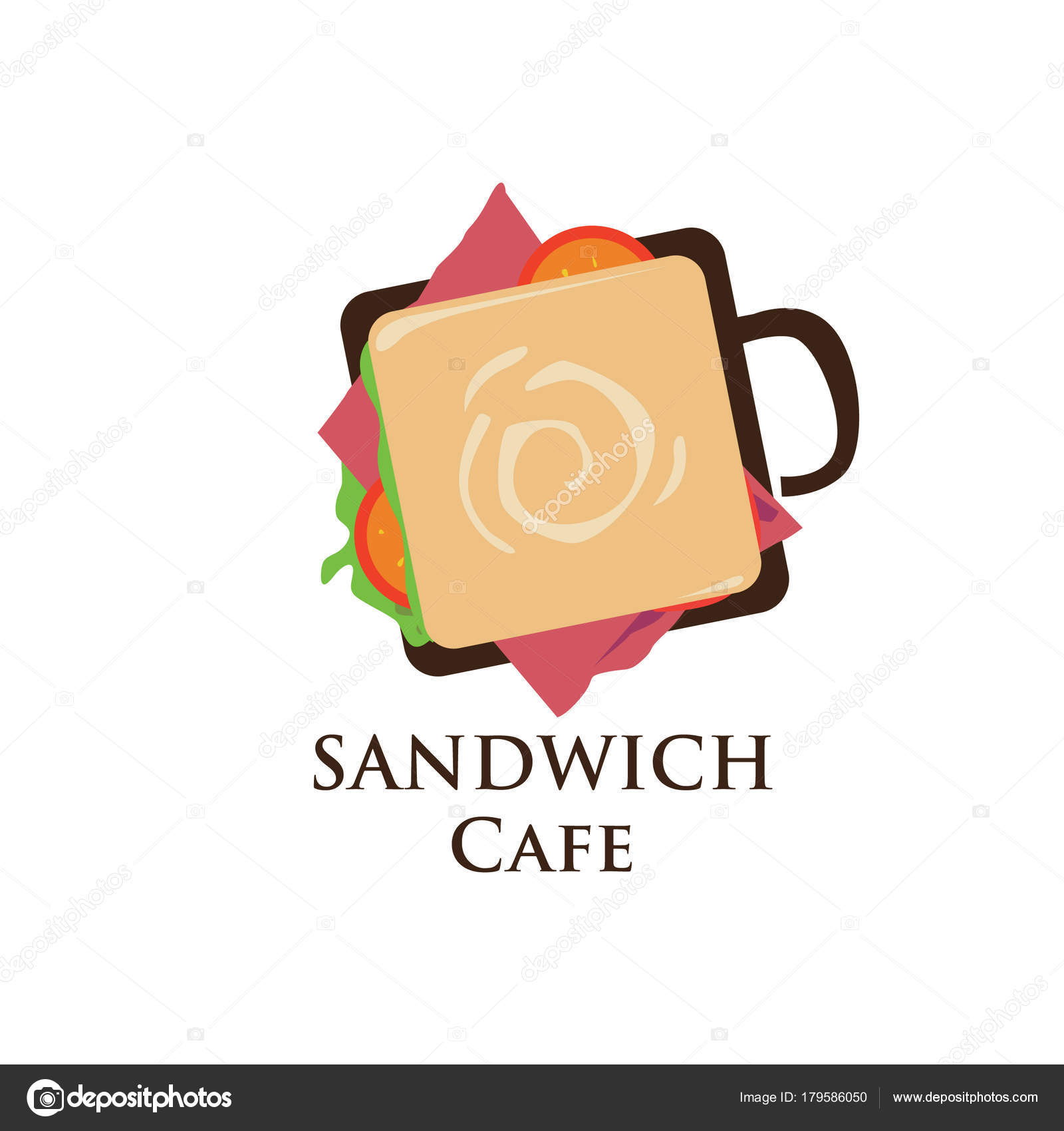 Vector Logo Sandwich Cafe Restaurant Stock Vector Image by ©rebermant ...
