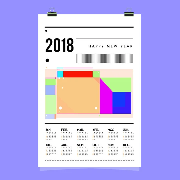 100,000 Calendar template 2018 Vector Images | Depositphotos