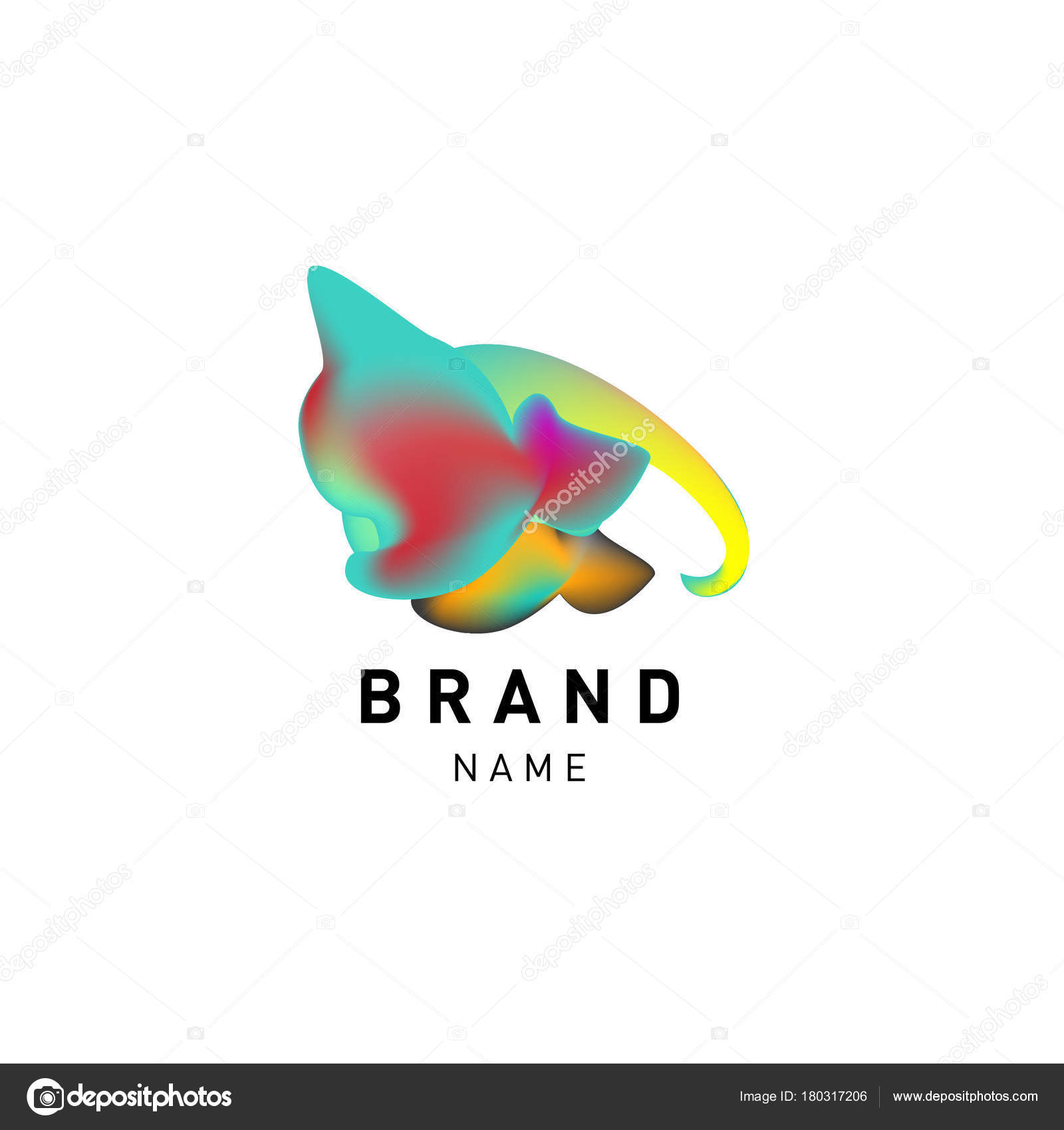 Vector Colorful Liquid Abstract Logo Design Stock Vector by ©rebermant ...