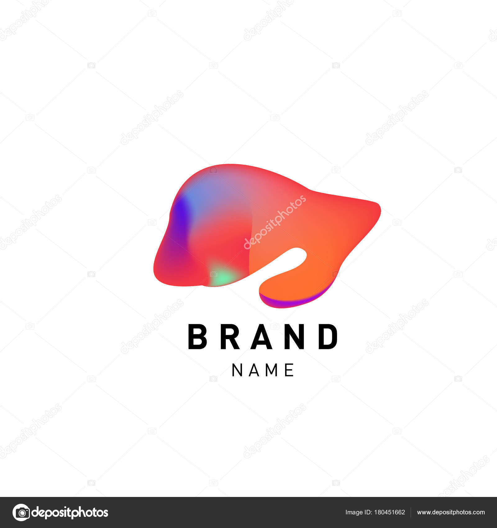Vector Colorful Liquid Abstract Logo Design Stock Vector by ©rebermant ...