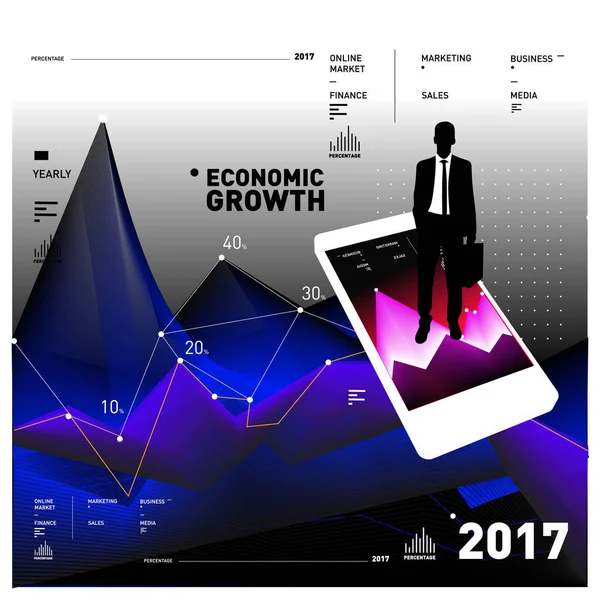 Vector illustration Mobile apps Digital Marketing. Smart phone and Apps ...