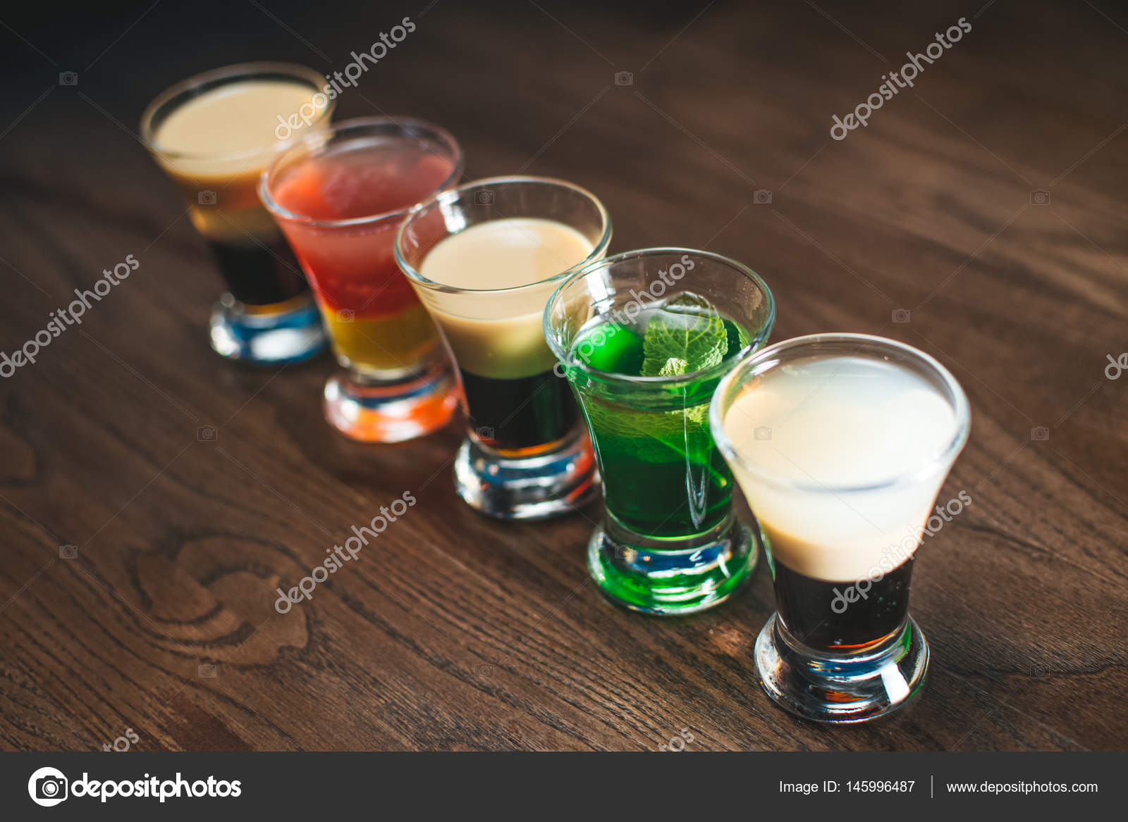 Alcohol at the bar — Stock Photo © photodenny #145996487