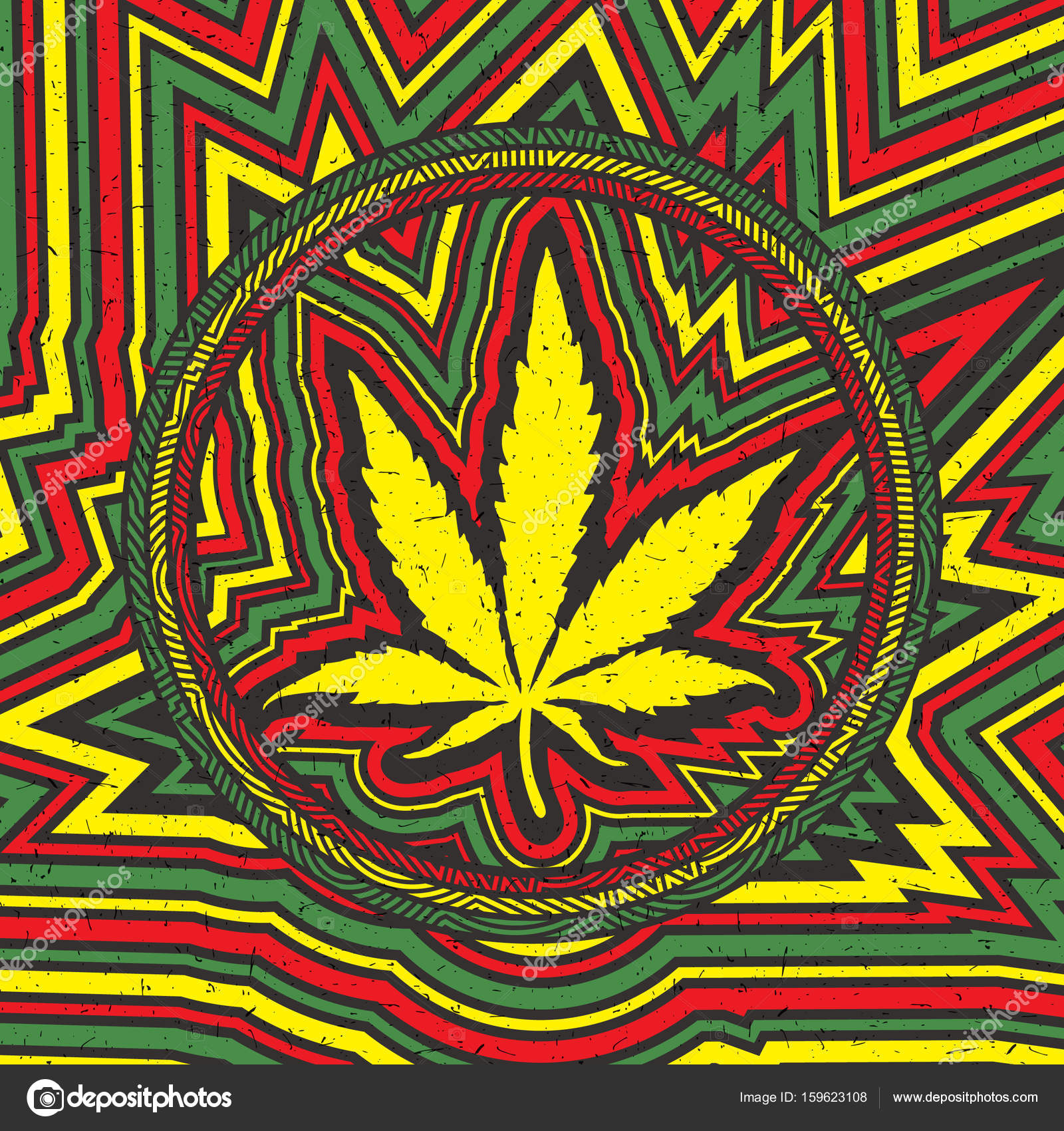 Trippy Weed Pattern
