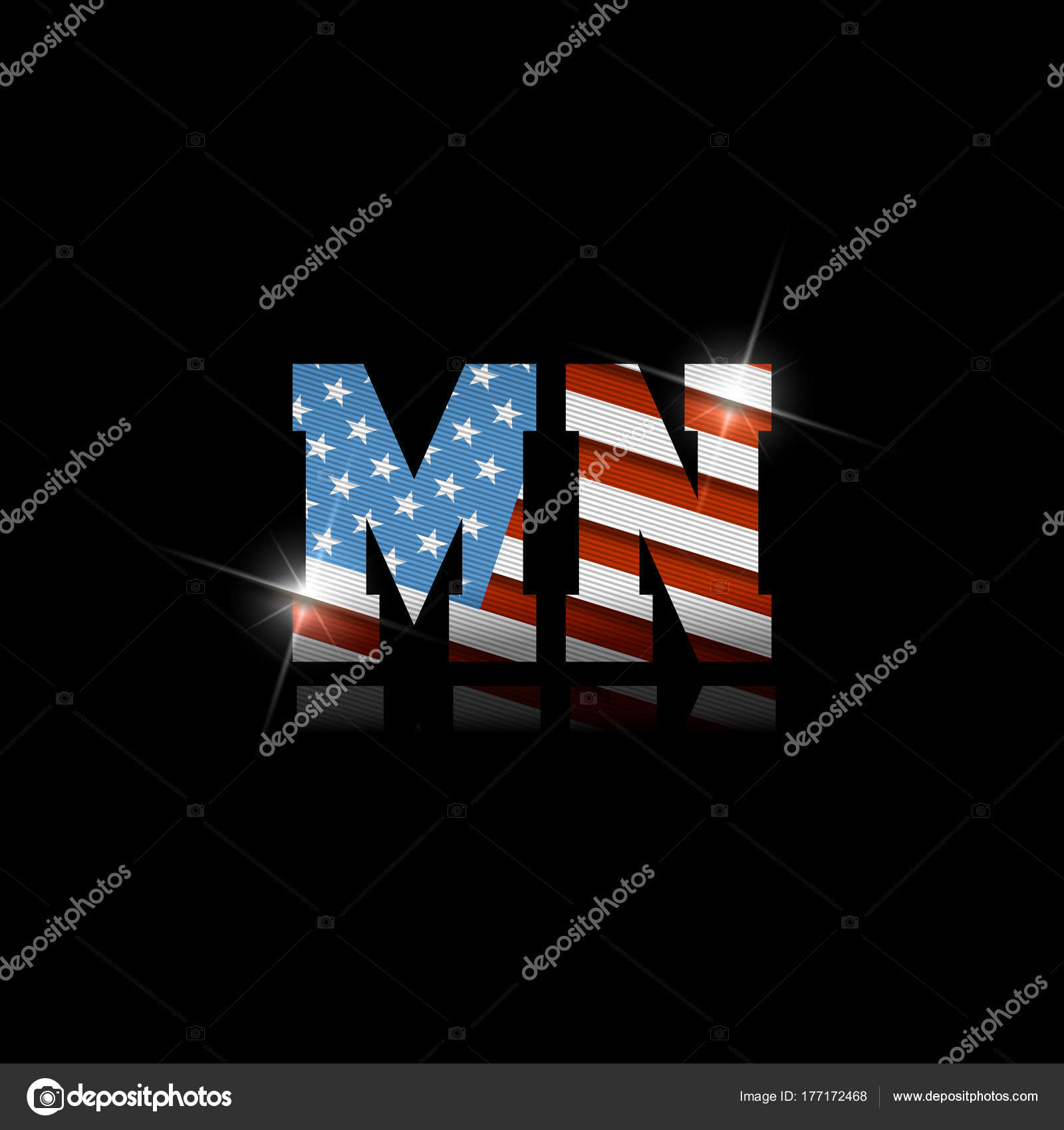 Abbreviation Flag Black Background Stock Vector by ©aleabievsasha 177172468