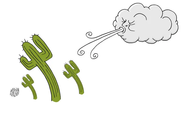 Cloud Blowing Wind Map