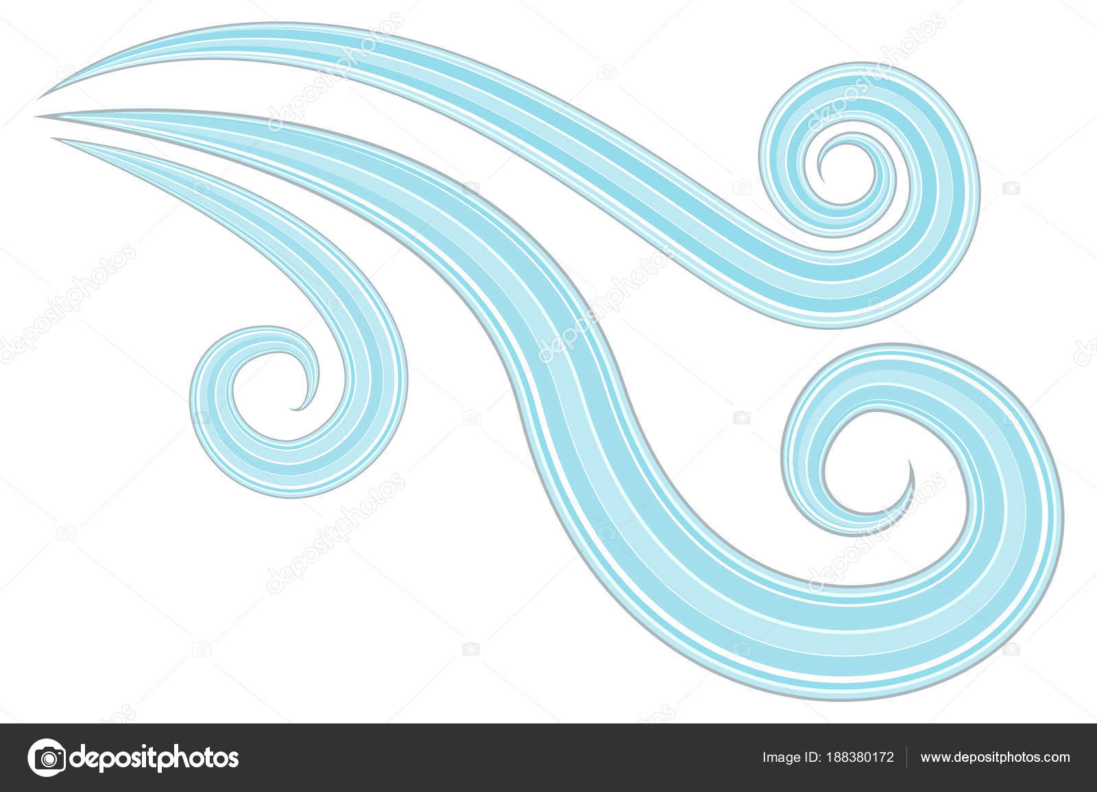 Wind Blowing Design Element Stock Vector by ©cteconsulting 188380172