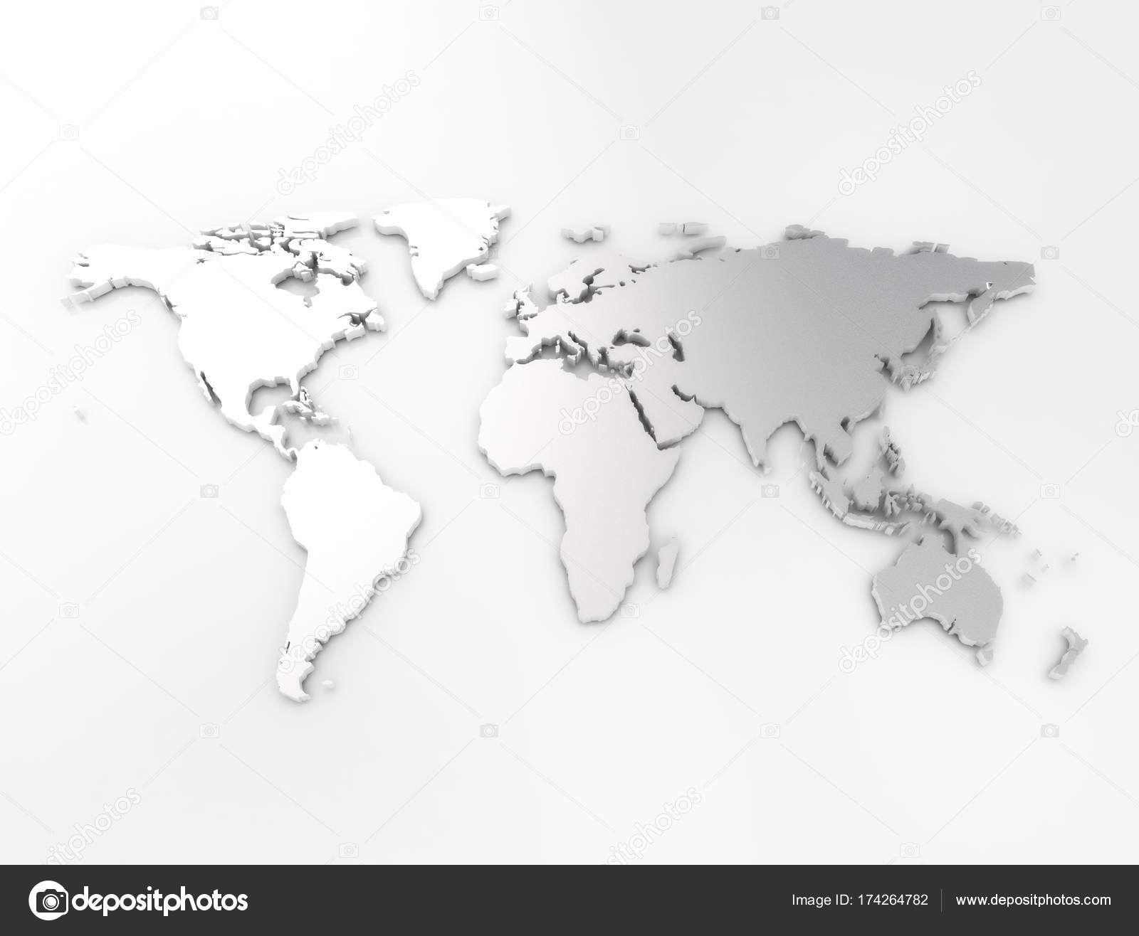 World map silver Stock Photo by ©Jezper 174264782