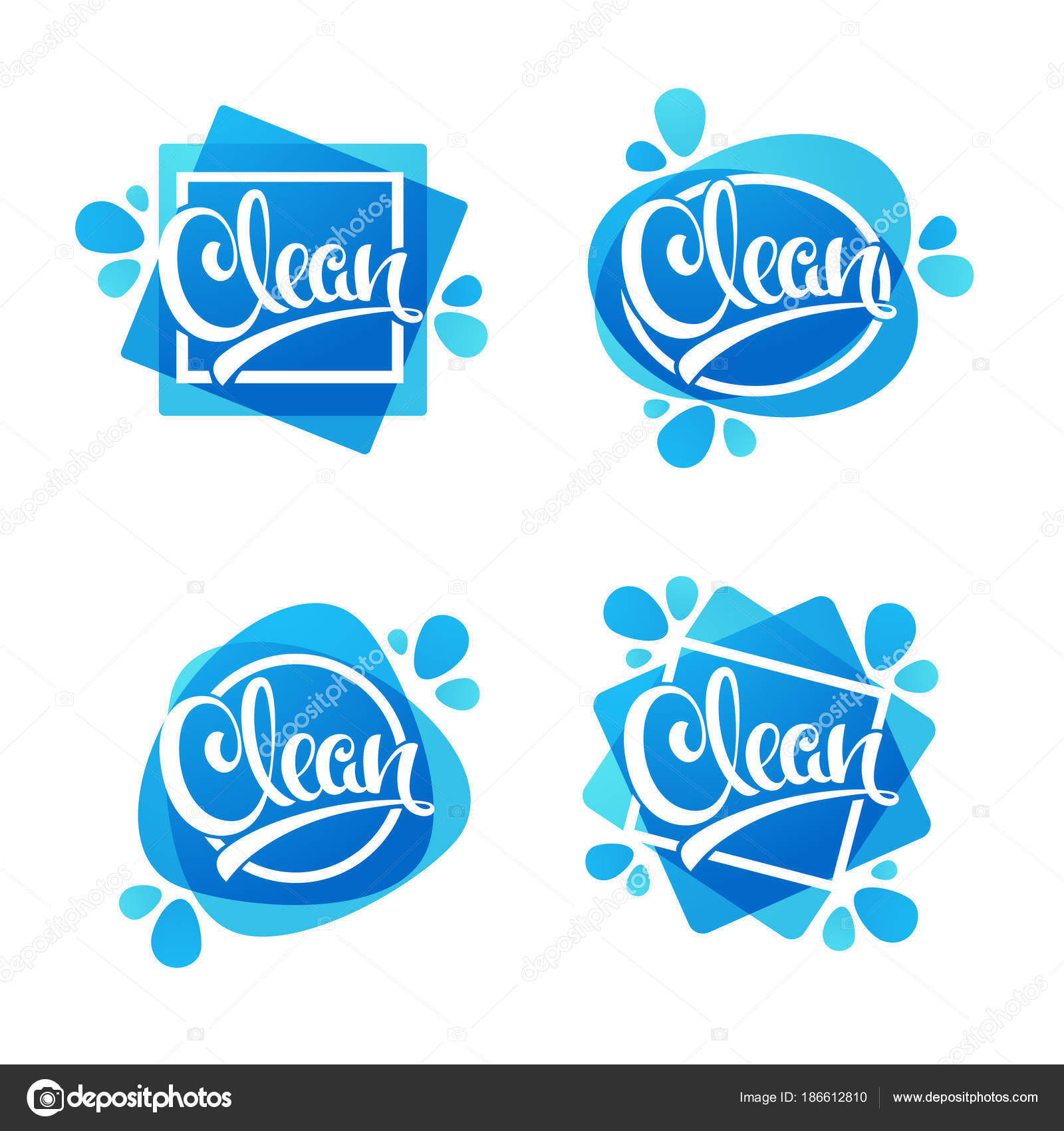 Shiny and glossy Clean lettering logo, label or emblem for your Stock ...
