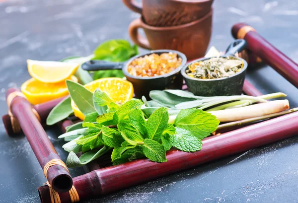 Herbal tea set Stock Photo by ©tycoon 128763654