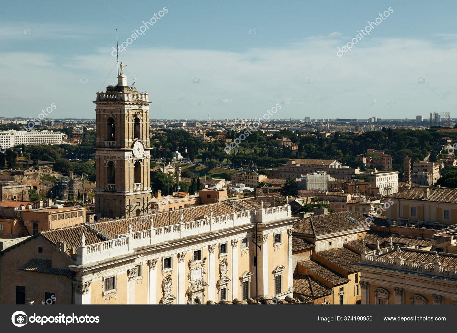 Rome Rooftop View Ancient Architecture Italy Stock Photo by ©rabbit75 ...