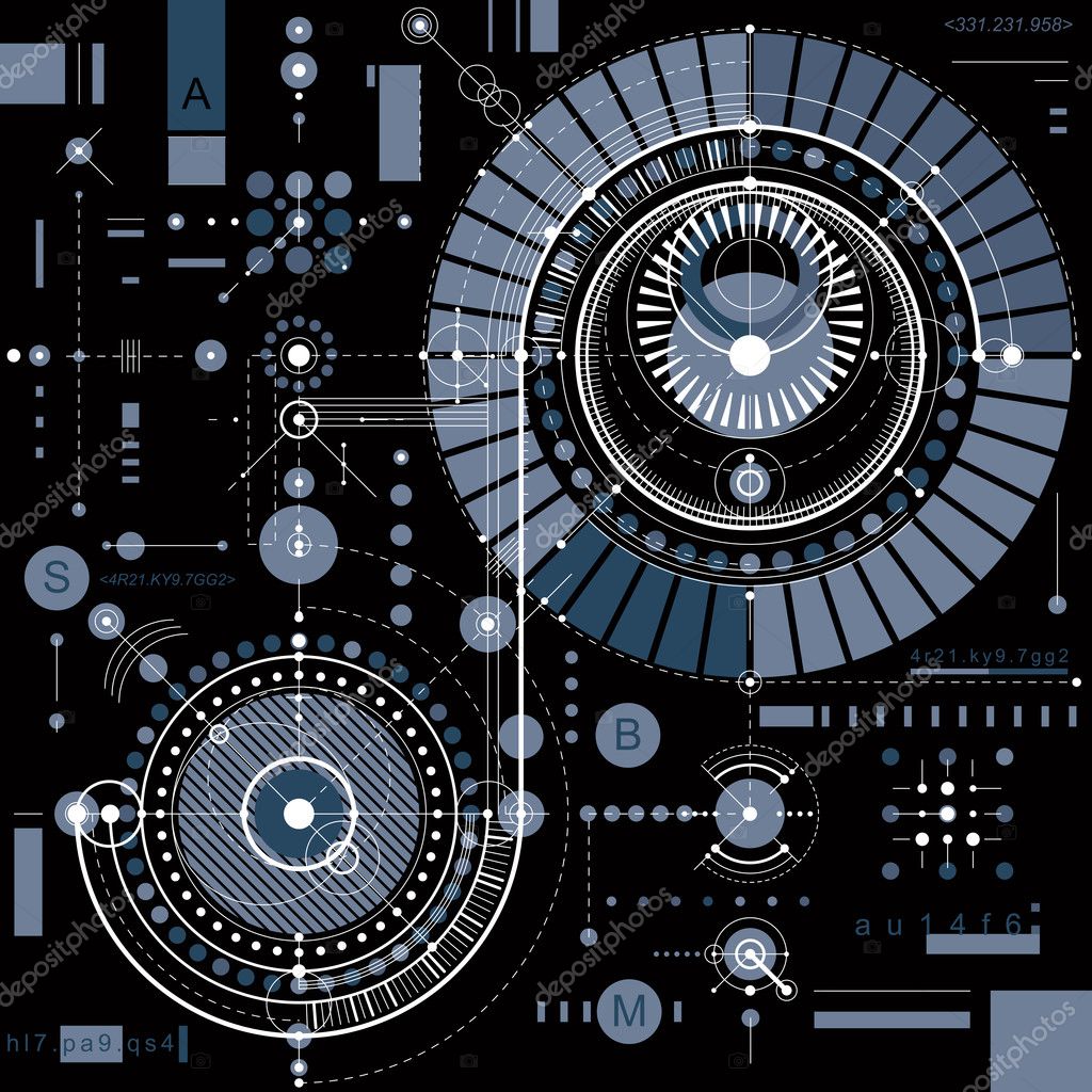 Industrial and engineering background Stock Vector Image by ©Ostapius ...