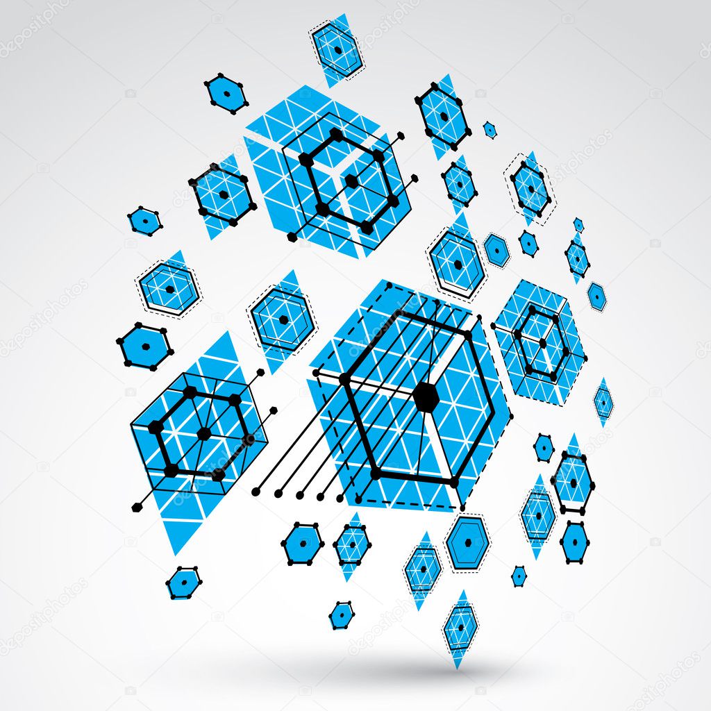 Bauhaus art, 3d modular wallpaper Stock Vector Image by ©Ostapius ...