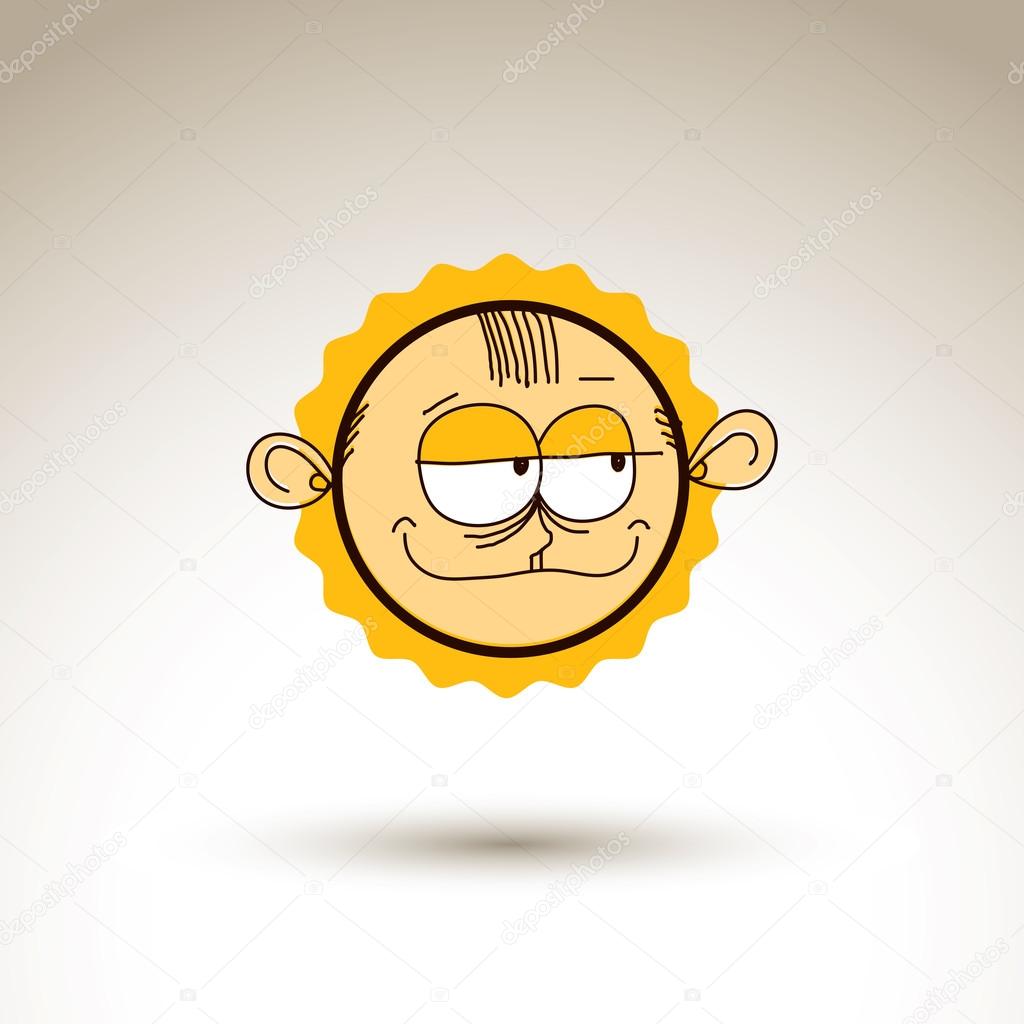 Tricky cartoon boy Stock Vector Image by ©Ostapiusangelp #125718314