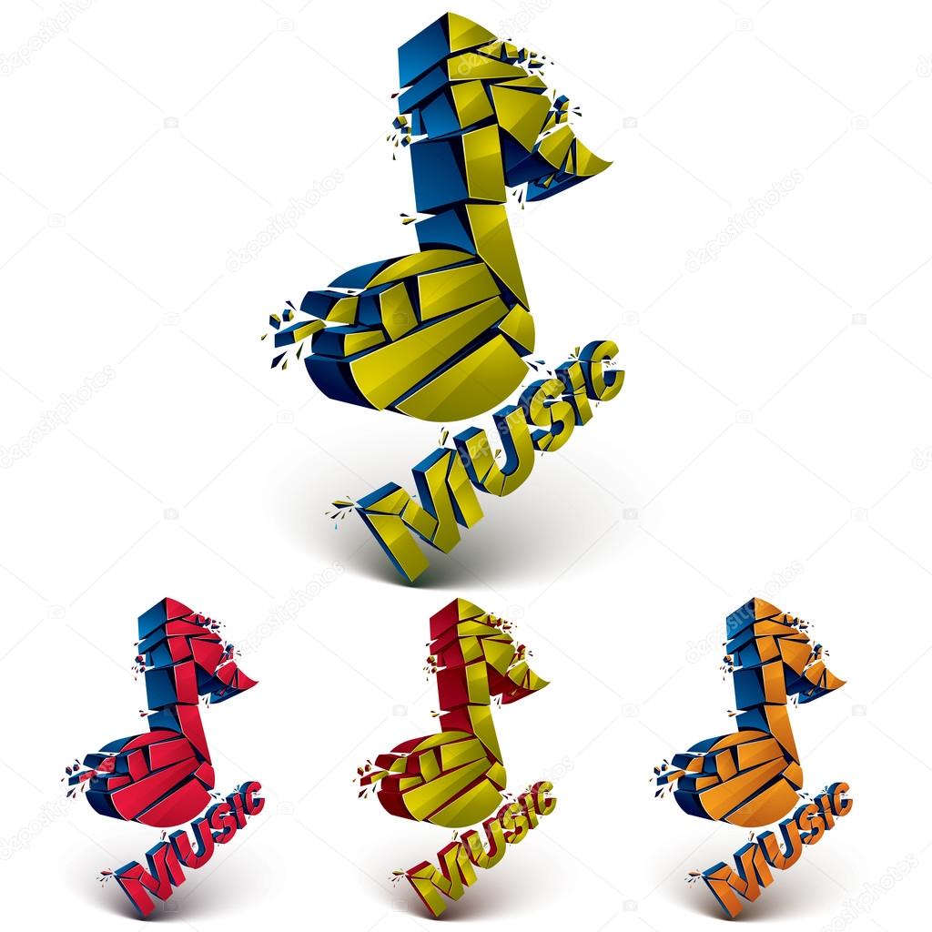 Dimensional shattered green rap word Stock Vector Image by ©Ostapius ...