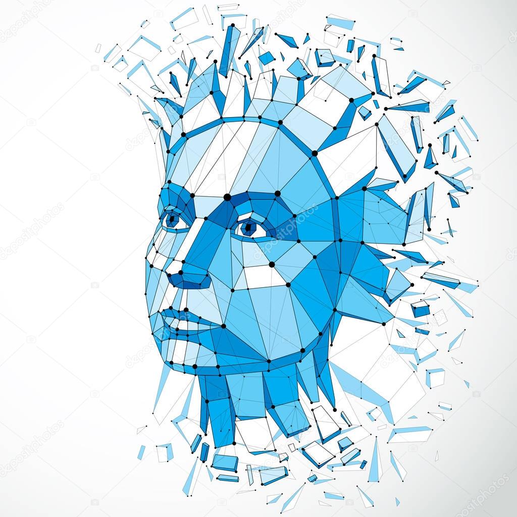 Dibujos: dibujo humano abstracto | rostro humano geométrica abstracta ...