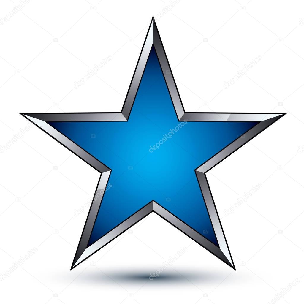 Símbolo estrella insignia icono Vector de stock por ©Ostapius 129066772